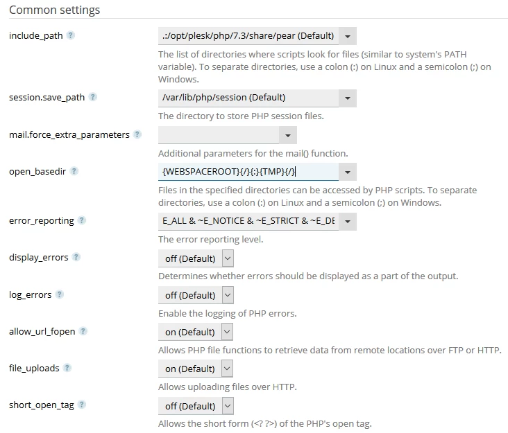 Setting Php Version And Configuring Php Directives In Plesk Panel Hostico